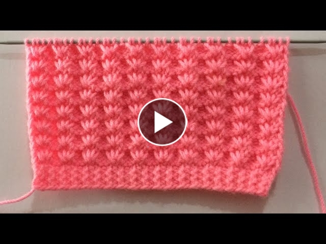 Very Pretty Knitting Stitch Pattern For Babies/Ladies Sweater 917